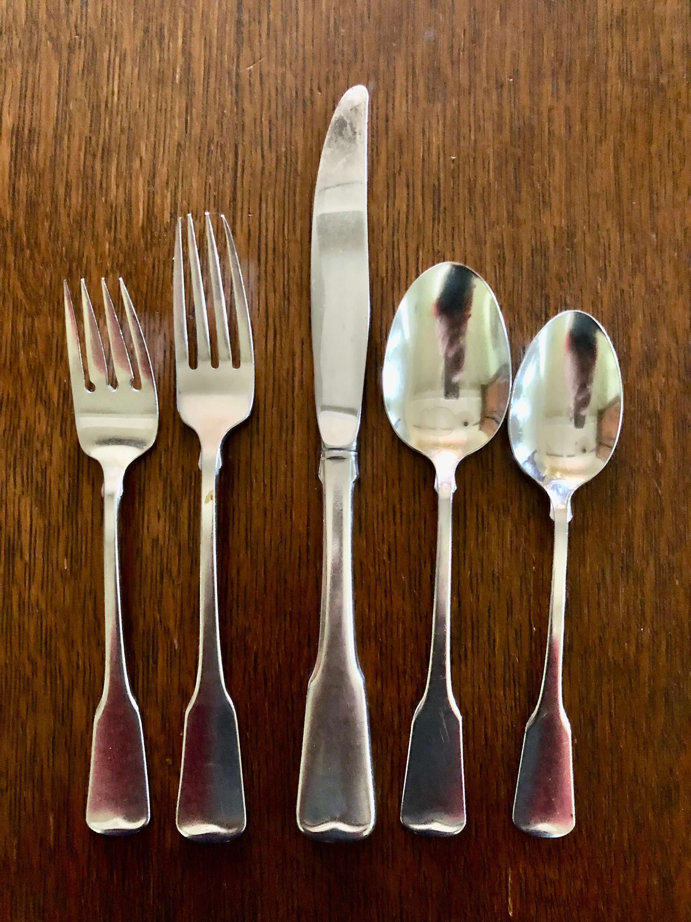 Oneida American Colonial Stainless Steel Flatware Five Piece Place ...