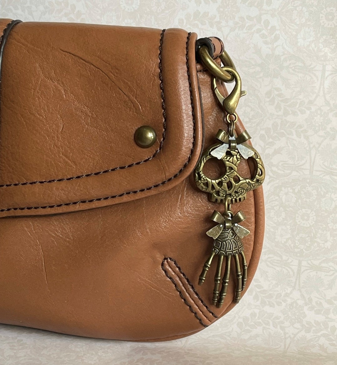 Skull Skeleton Hand Purse Backpack Planner Journal Charm With Generous ...