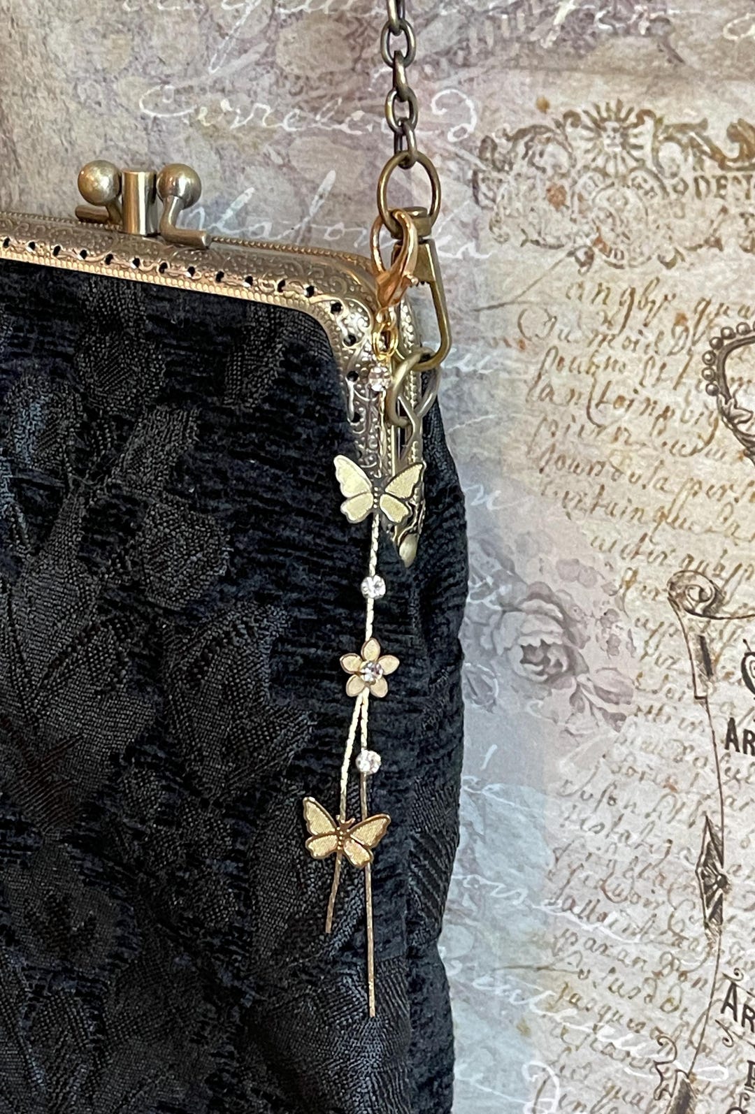 Planner, Notebook, Junk Journal, Purse Charm - Gold Plated Tassel ...