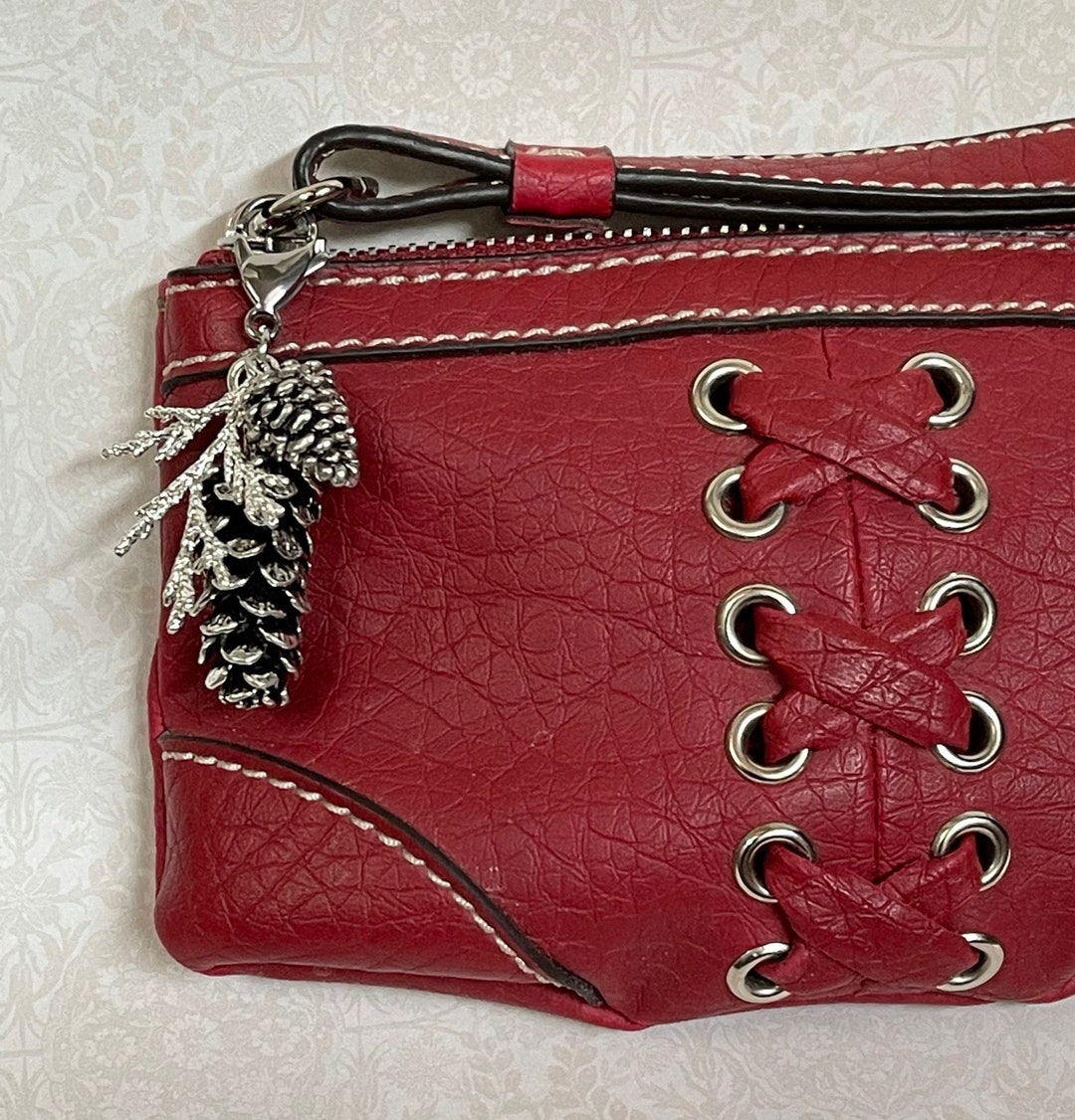 Juniper Pine Branch, Pinecones Purse Handbag Charm, Planner Notebook ...