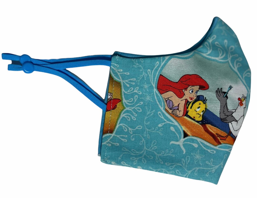 The Little Mermaid Ariel Face Mask - Etsy