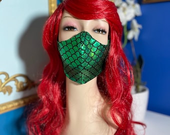 Sparkle Mermaid Scales Face Mask | Etsy