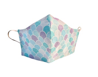 Sparkle Mermaid Scales Face Mask | Etsy