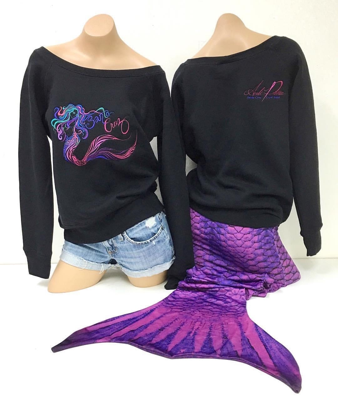 Santa Cruz Mermaid Warm Crew - Etsy