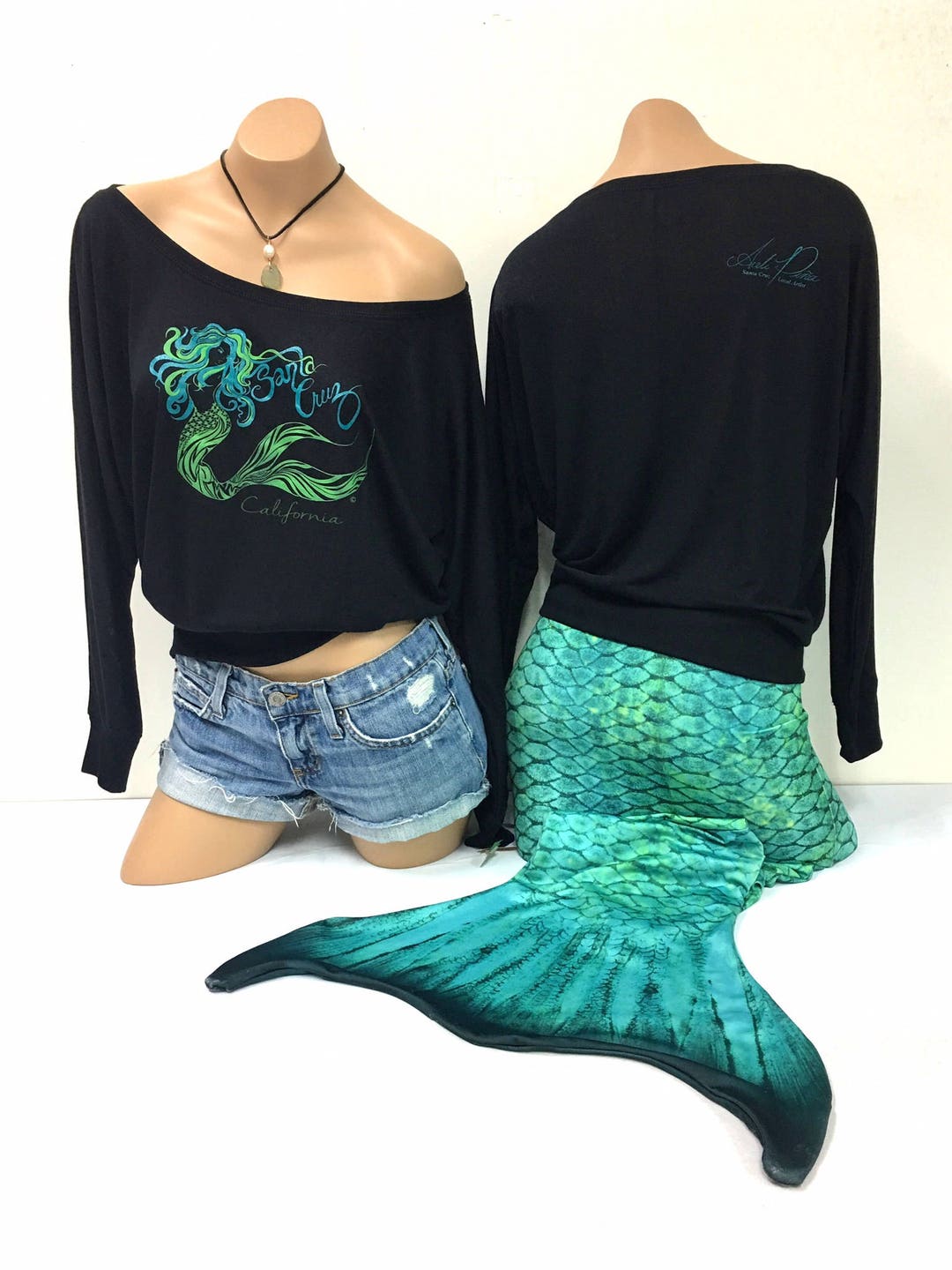 Santa Cruz Mermaid off the Shoulder Blouse - Etsy