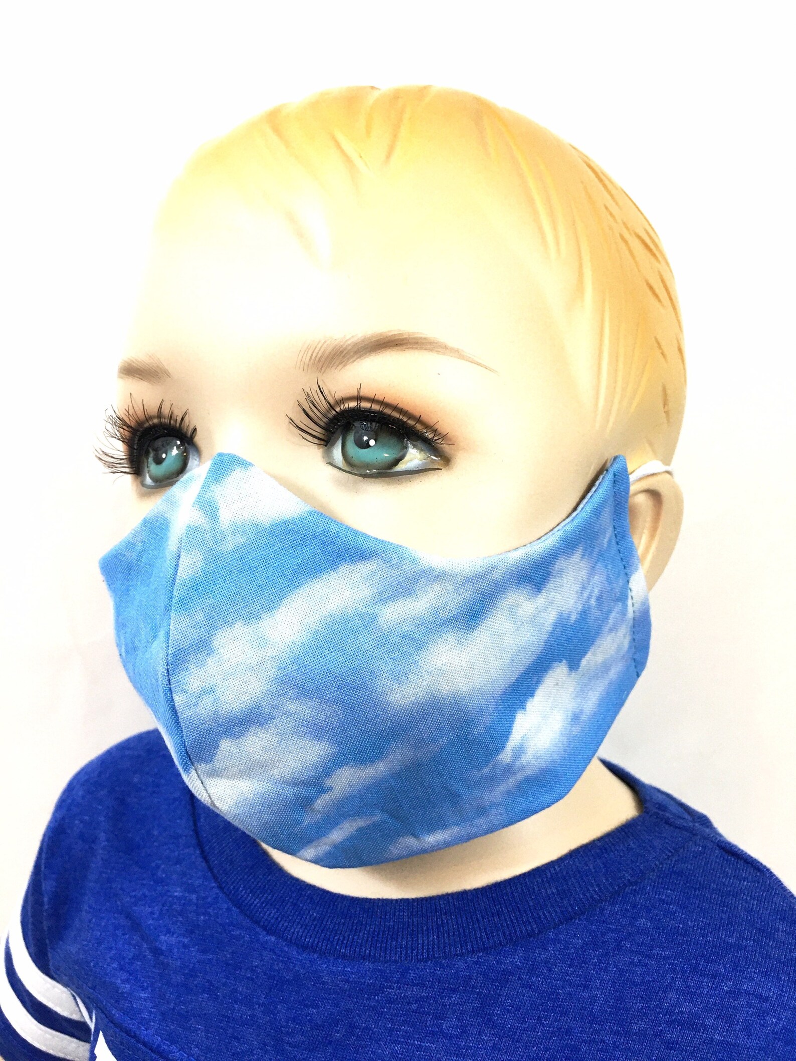Sky Dreams Clouds Print Kids Mask - Etsy UK