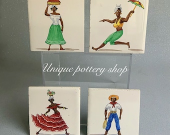 Hand Painted Tiles - Etsy