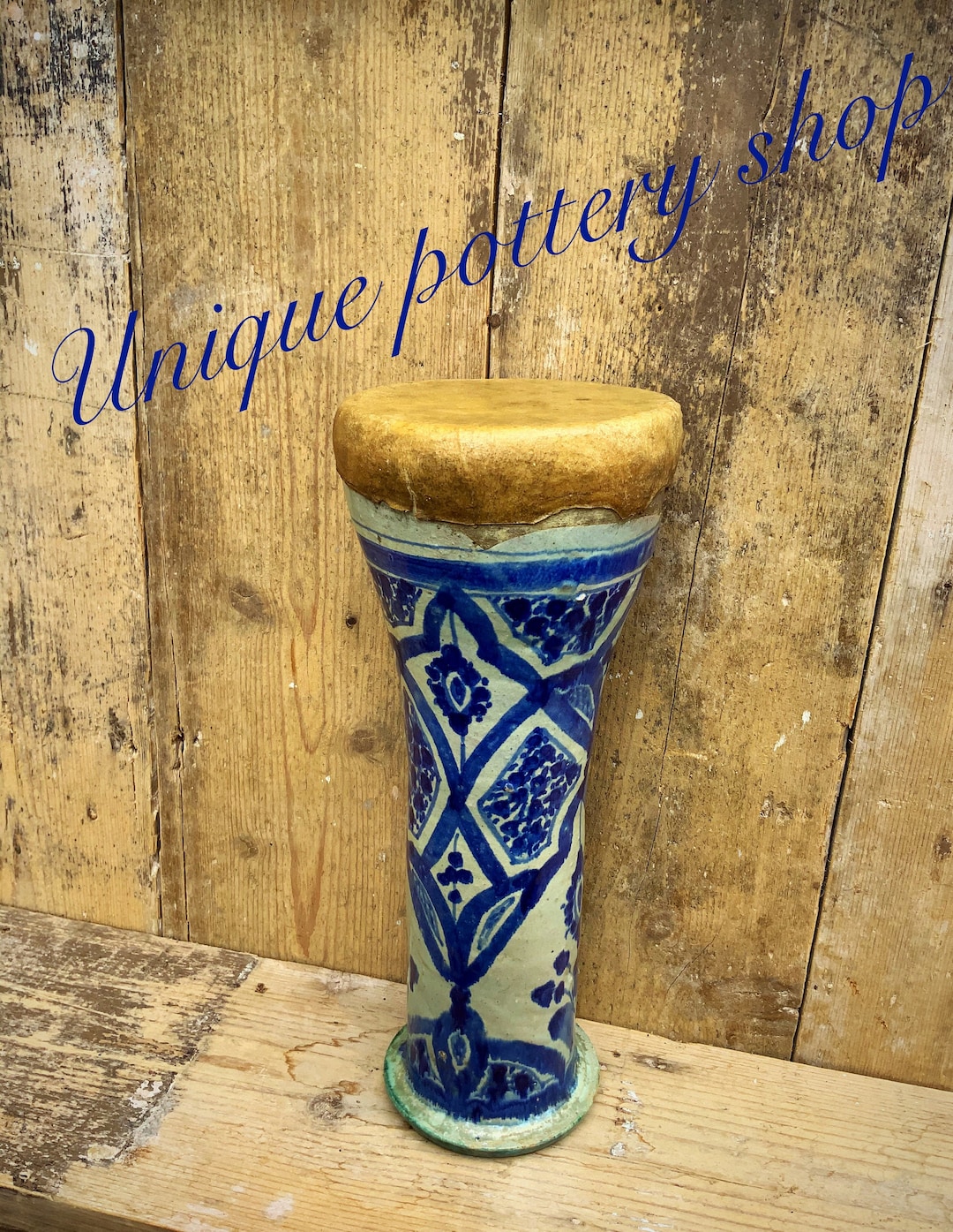 A Superb Antique Moroccan Ceramic Skin Drum - Etsy