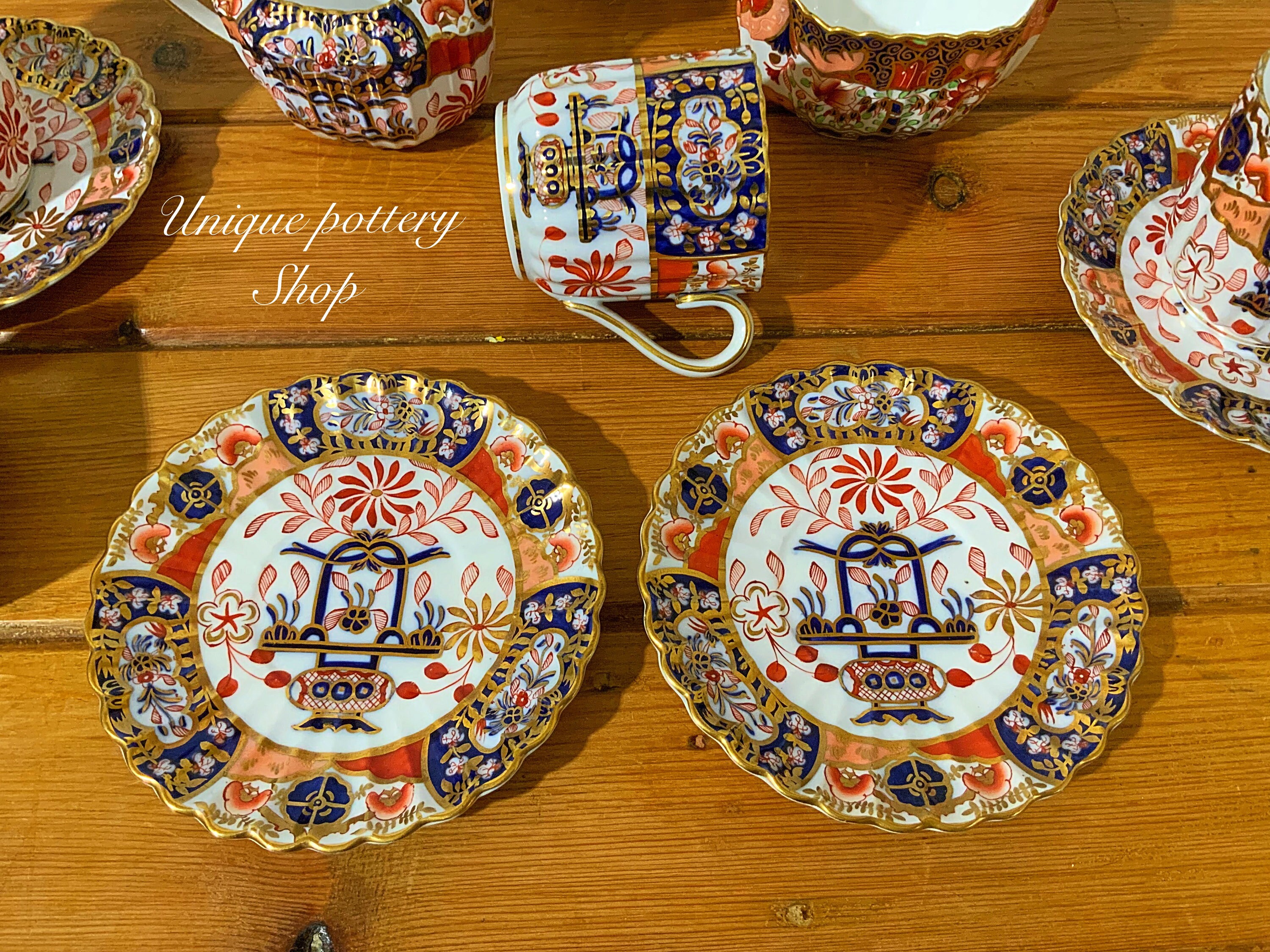 A Rare and Beautiful Spode Imari Tea Set - Etsy UK