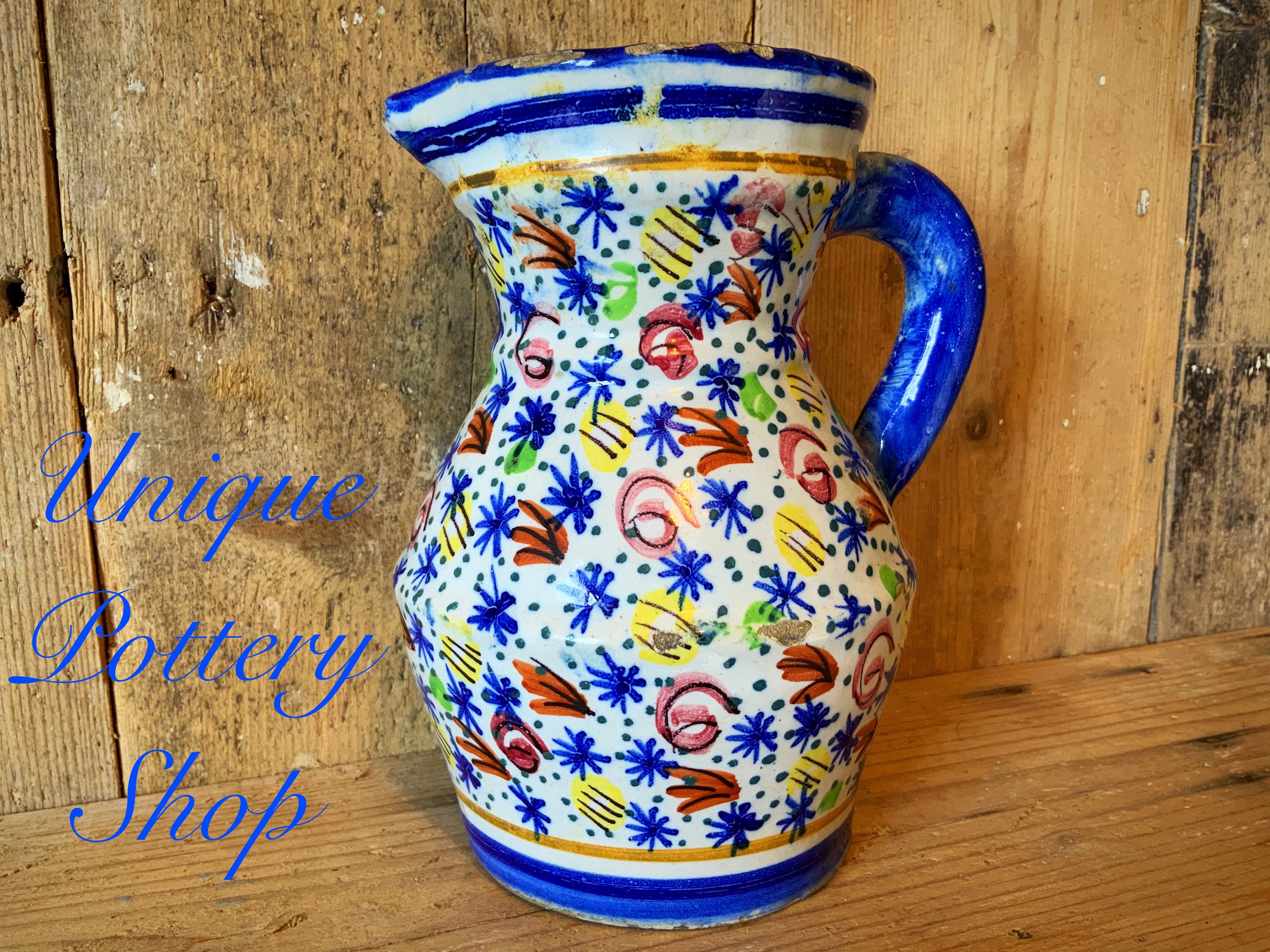 A stunning 19th c antique Moroccan pottery jug | Etsy