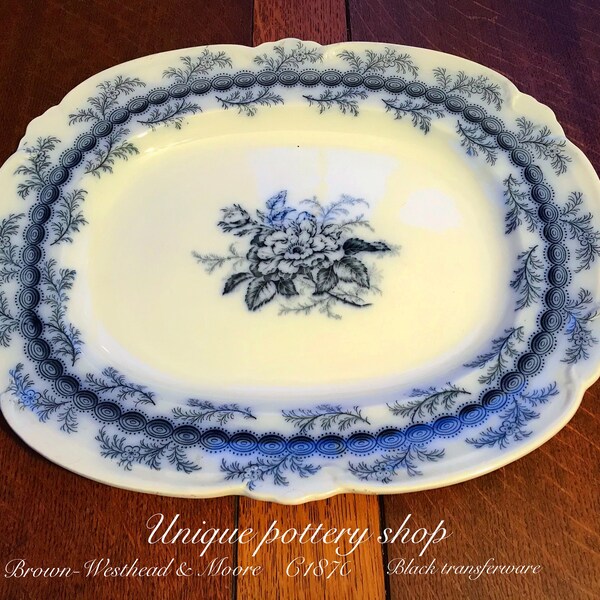 Black Transferware - Etsy