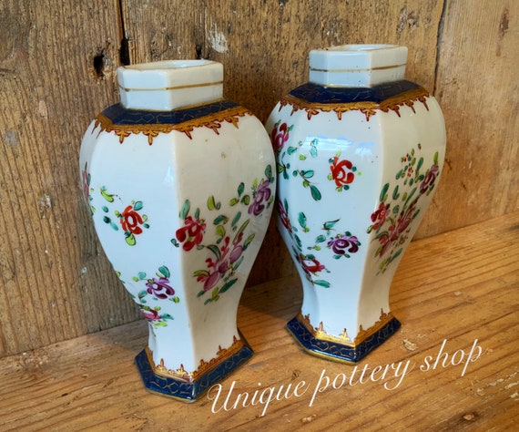 A Super Pair of 19th C Samson Vases - Etsy