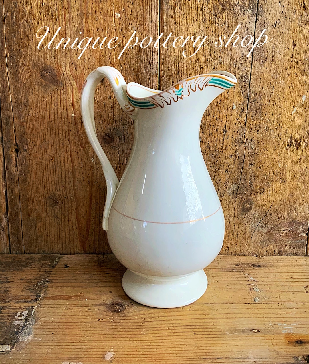 An English Antique Porcelain Water Jug - Etsy