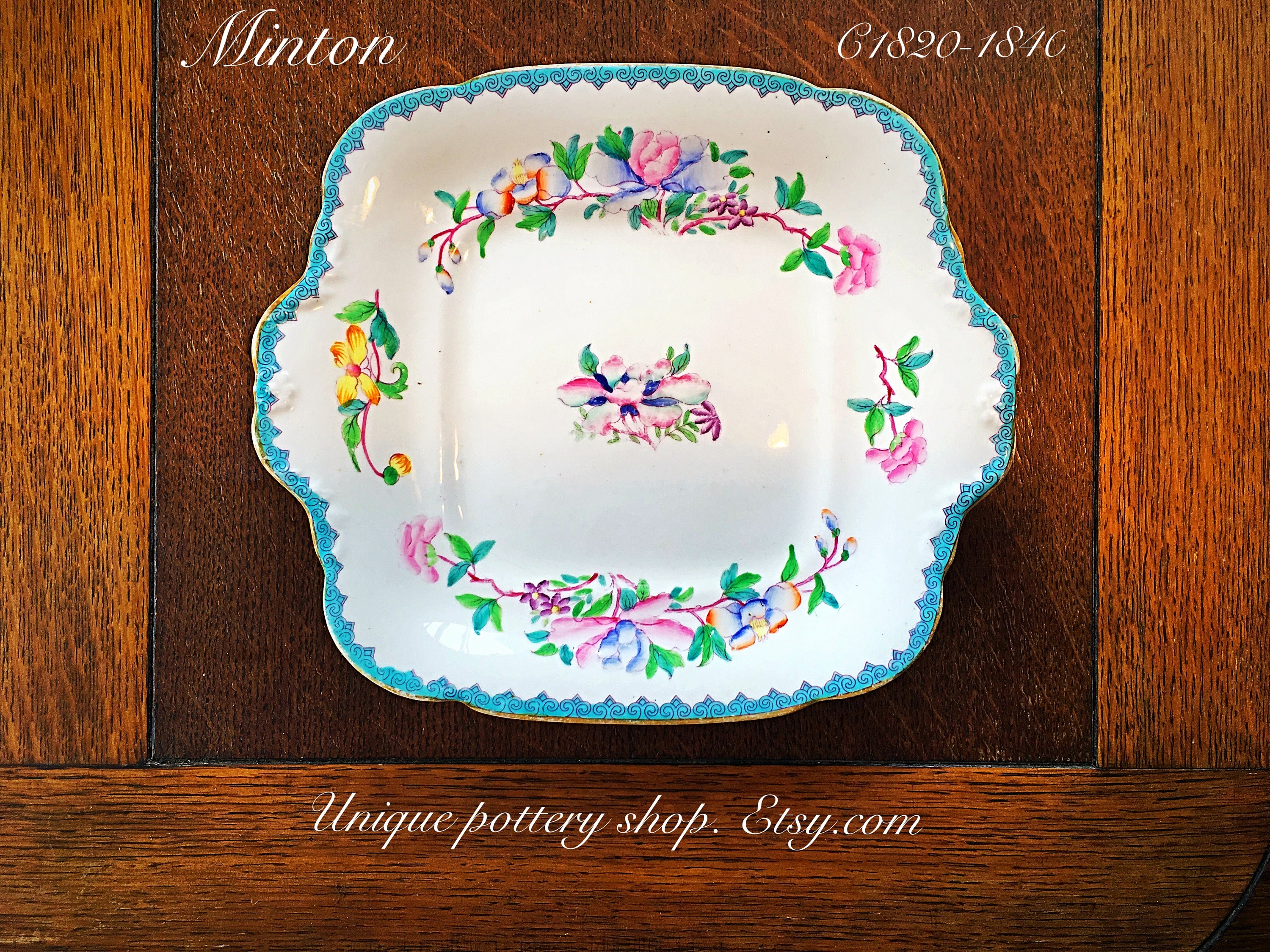 A Beautiful Minton, Early 19th Century, Cake or Cabinet Plate - Etsy