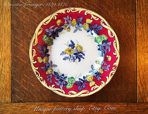 A Rare and Beautiful Grainger-worcester Cake or Cabinet - Etsy