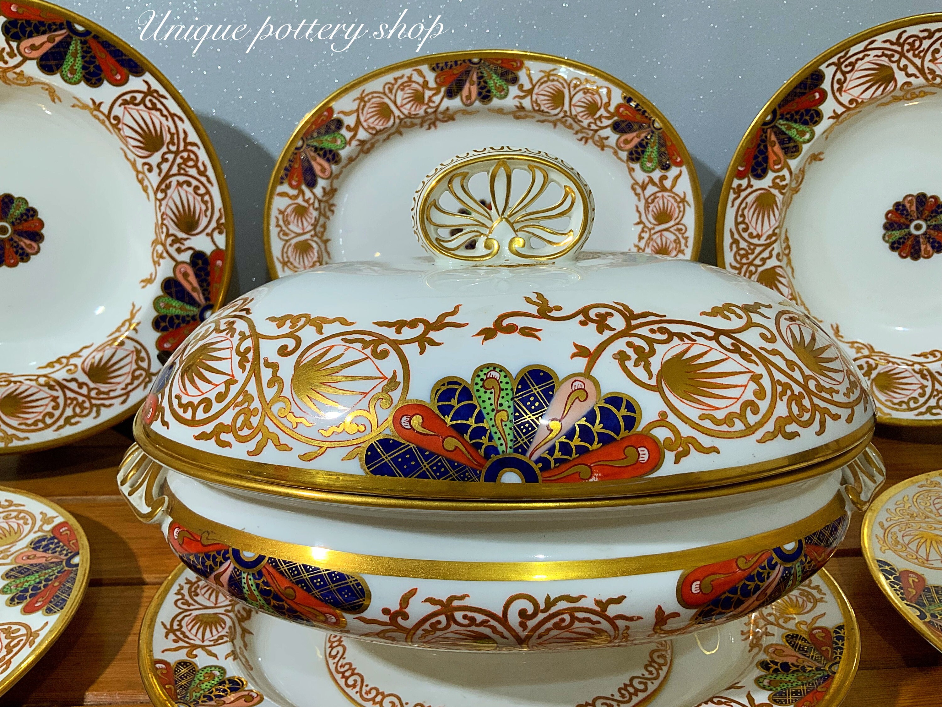 An English Antique Part Dinner Service - Etsy