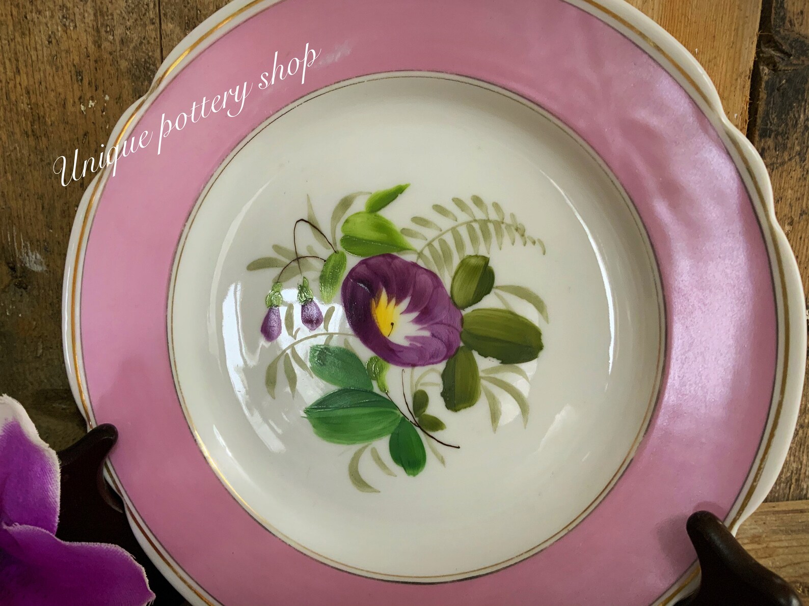 A Great Pair of 19th Century Porcelain Plates - Etsy