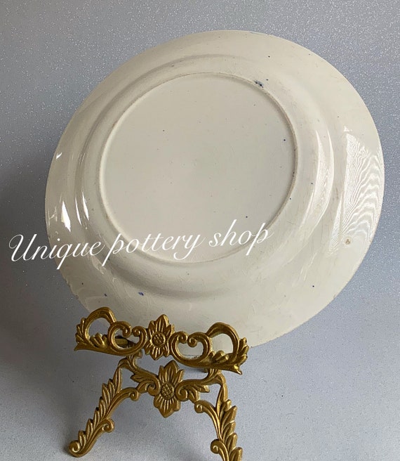 A large English antique Staffordshire pearlware plate Dining & Serving ...