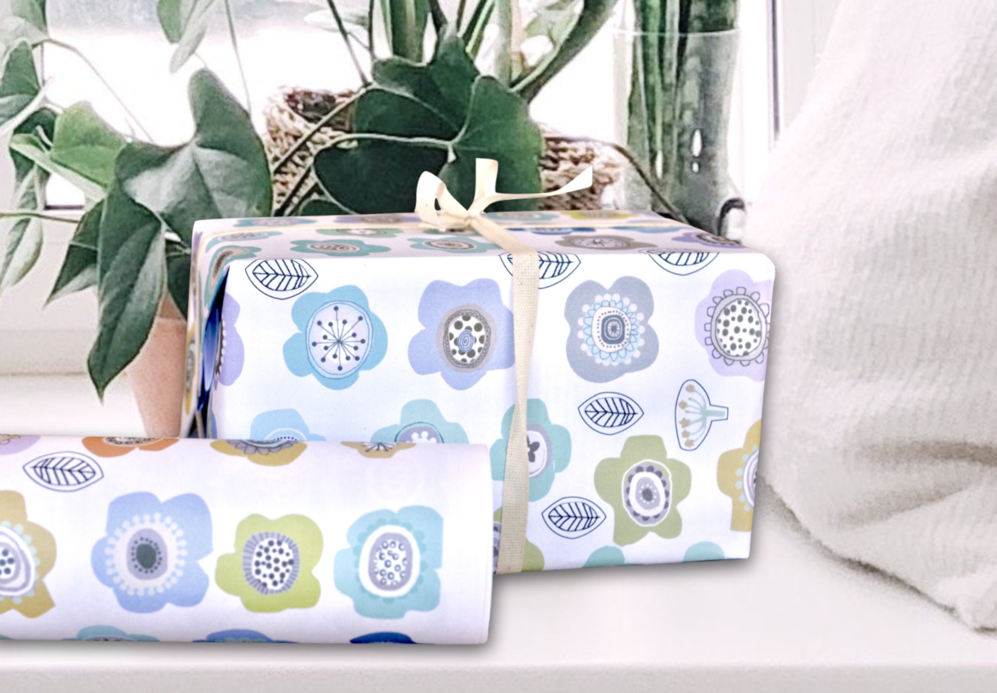 Printable Flower Garden Gift Wrap Printable Gift Paper - Etsy