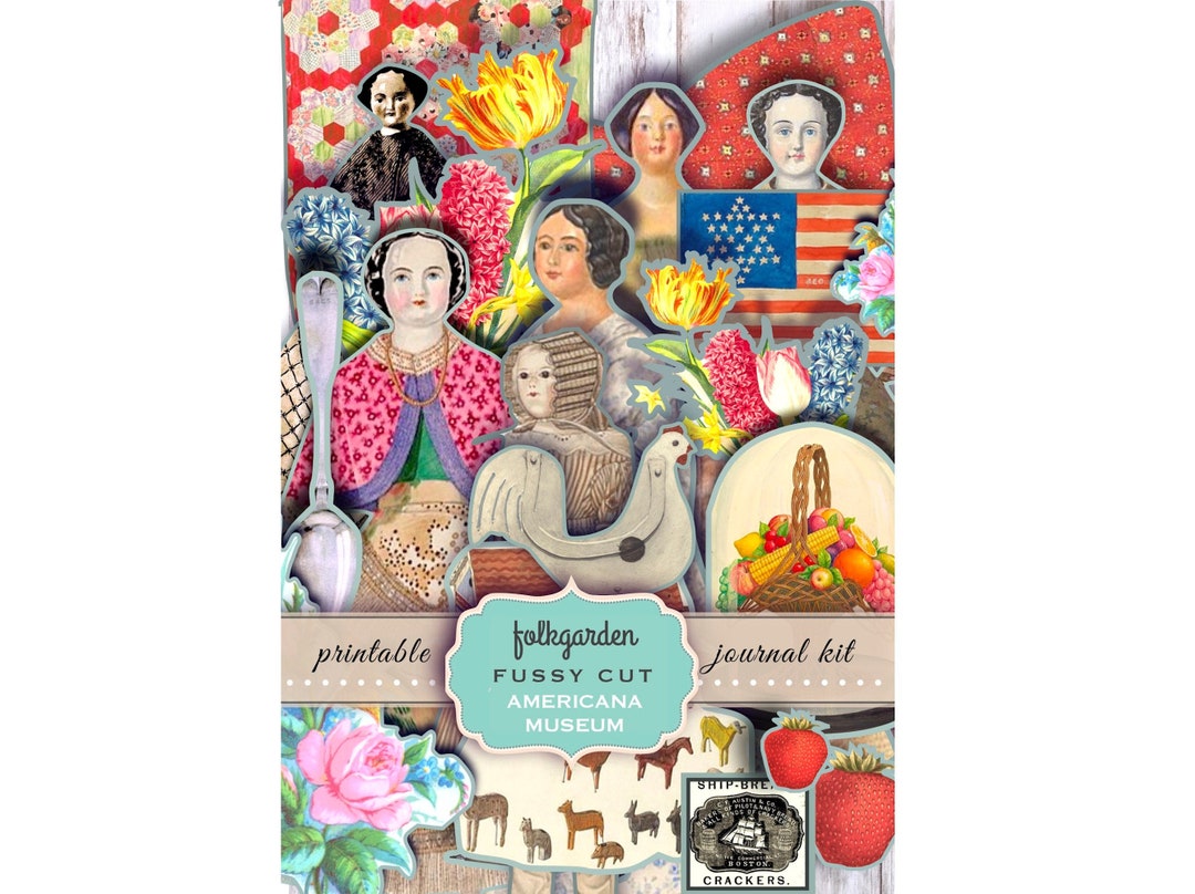 Fussy Cut Vintage Americana Collage Sheets, Ephemera, Cricut, Antique ...