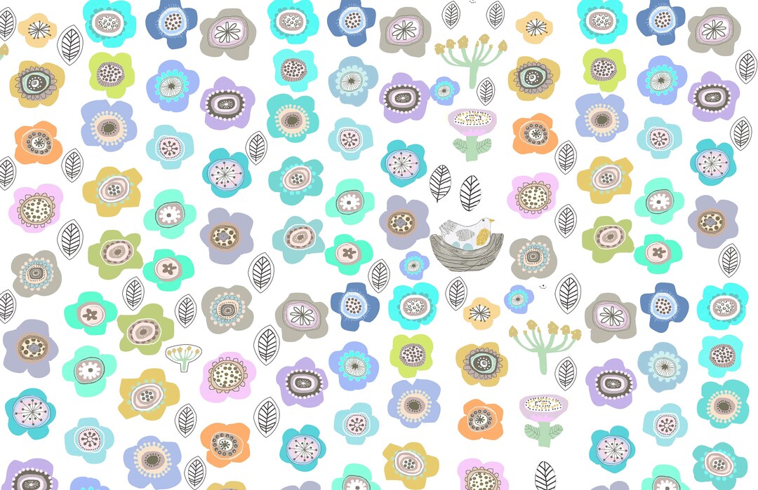 FLOWER Gift Wrap • Printable Gift Paper •digital Paper • - Etsy