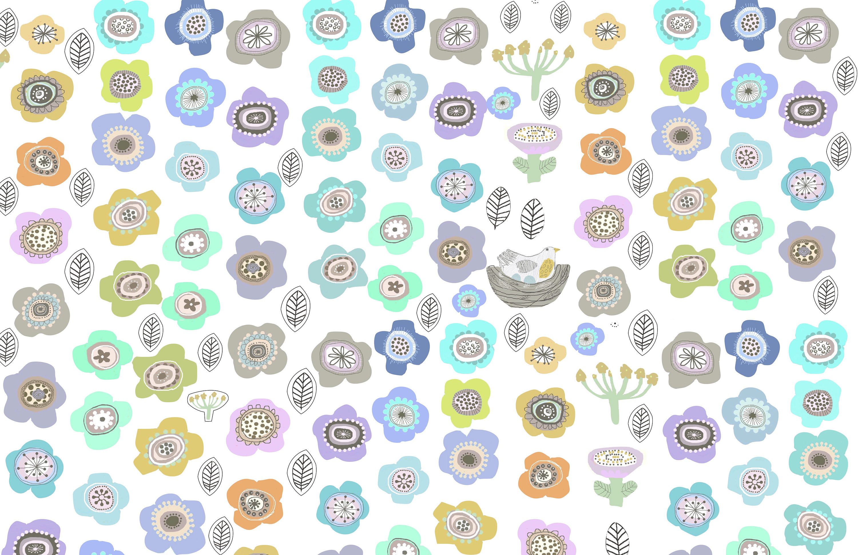 Printable Flower Garden Gift Wrap Printable Gift Paper | Etsy