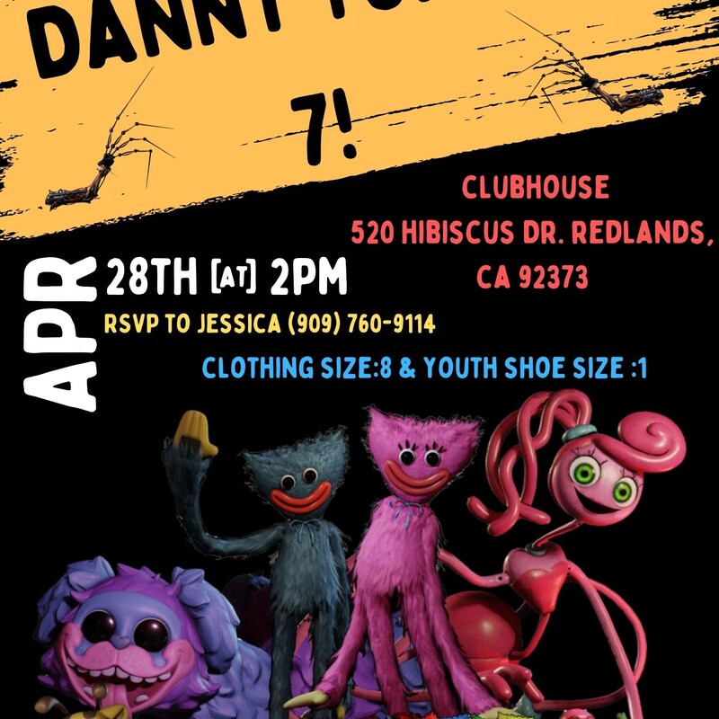 Poppy Playtime Birthday - Etsy