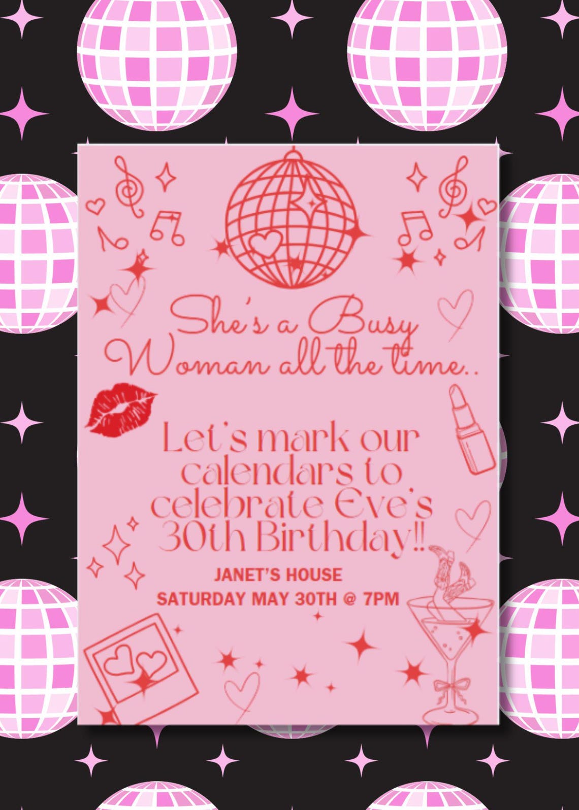 Birthday Gal Invite, Editable Invitation, Birthday Invite, Printable ...