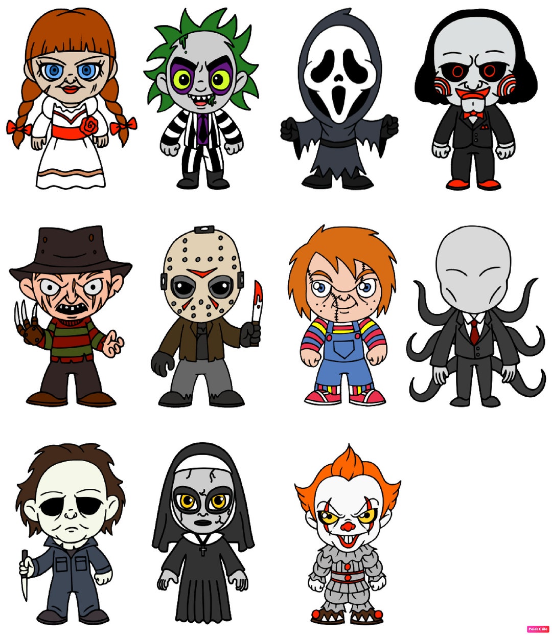 Serial Killer Horror Mini SVG, Horror Movie SVG, Halloween Characters ...