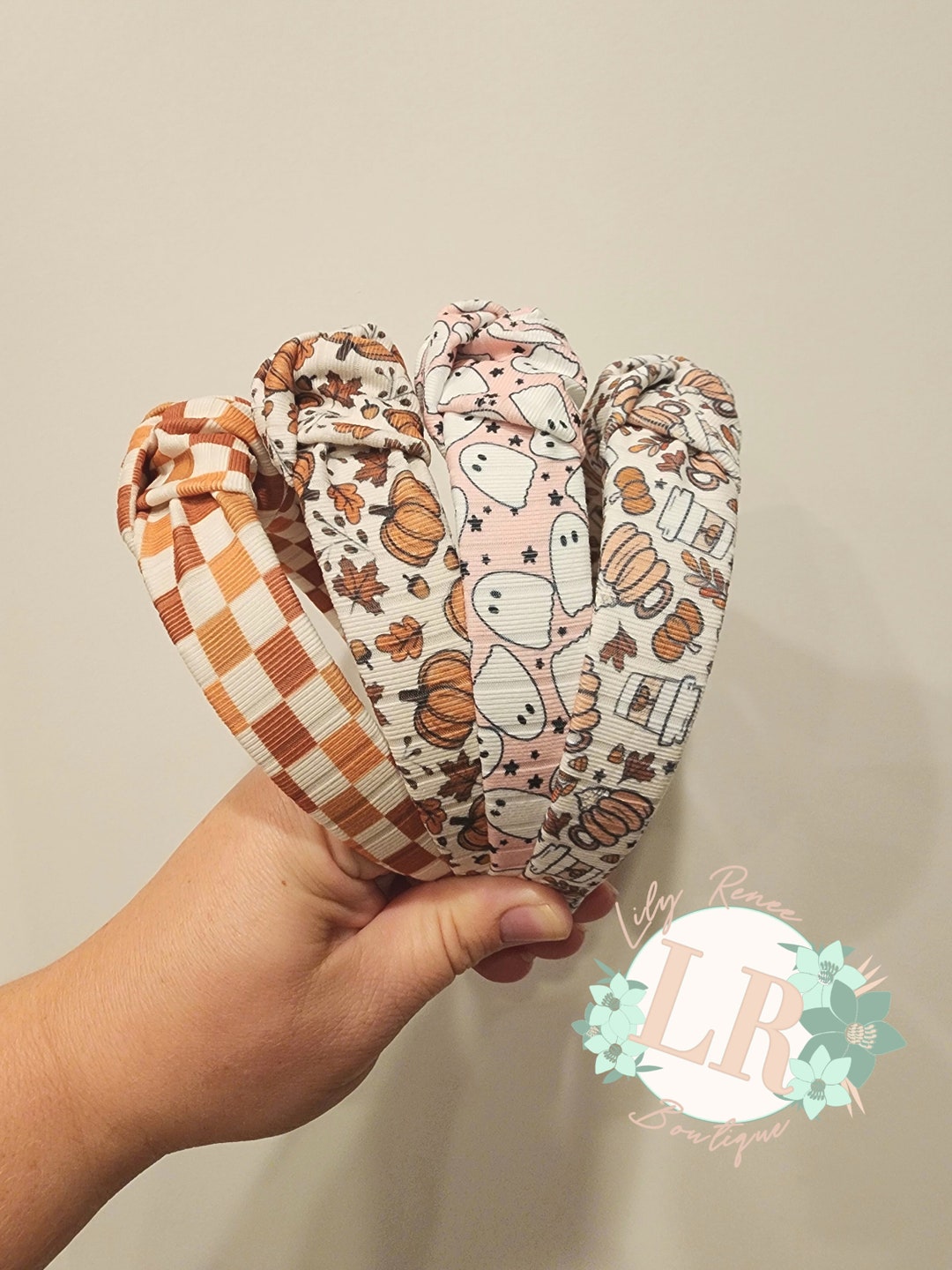 Fall Headbands, Pumpkin Spice, Ghosts, Halloween, Checkered, Hair ...