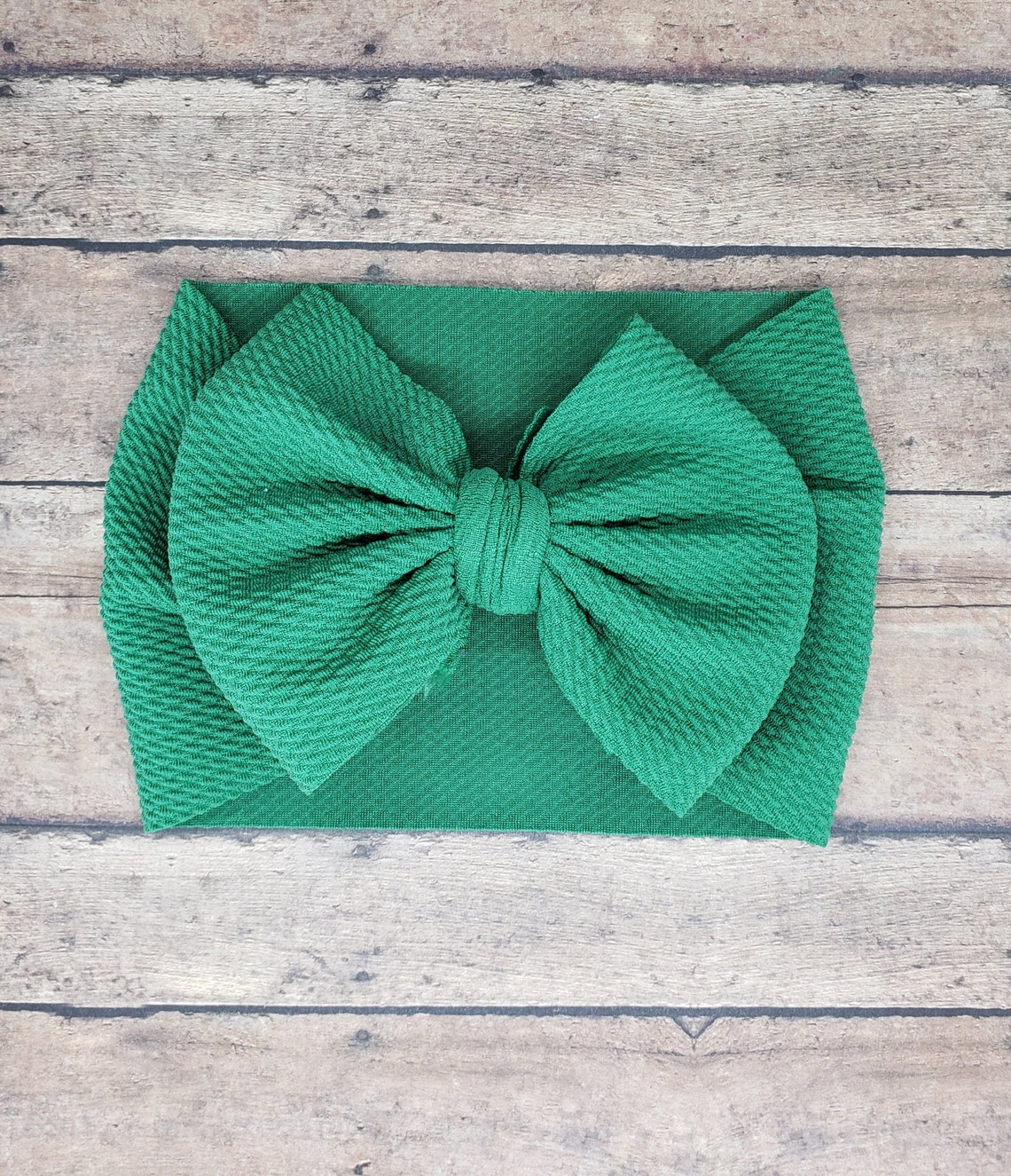 Green solid headwrap baby bow wrap toddler bow wrap bullet | Etsy