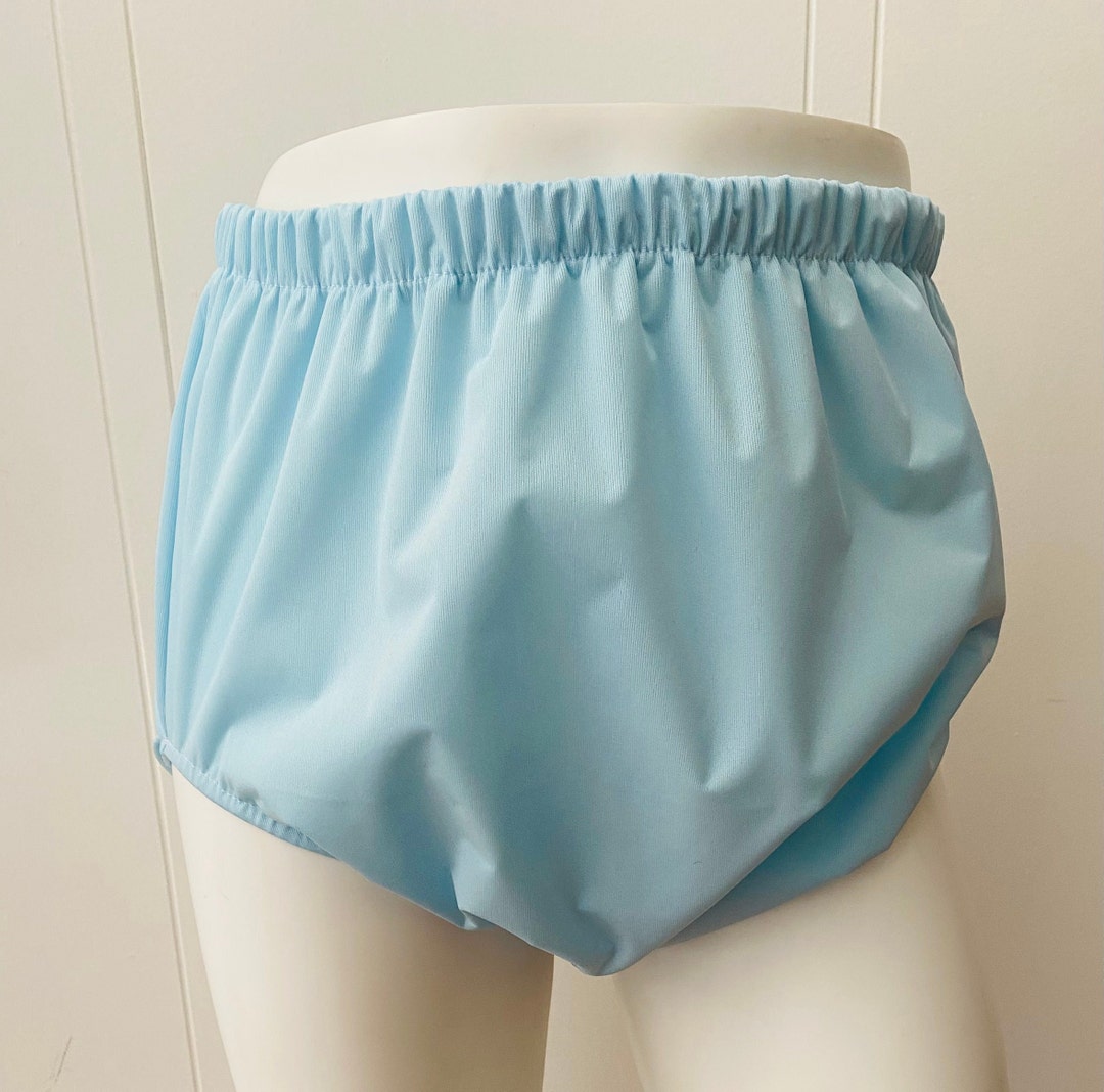 Small Adult High Rise Baby Blue Diaper Cover - Etsy