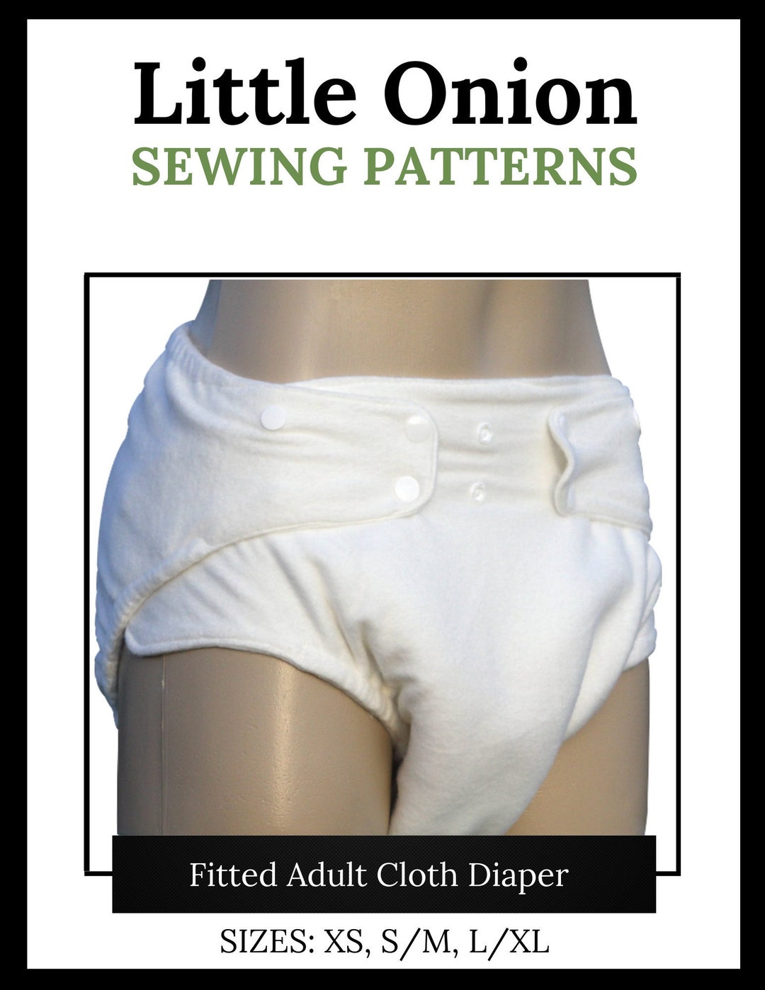 Fitted Adult Cloth Diaper Sewing Pattern - Etsy
