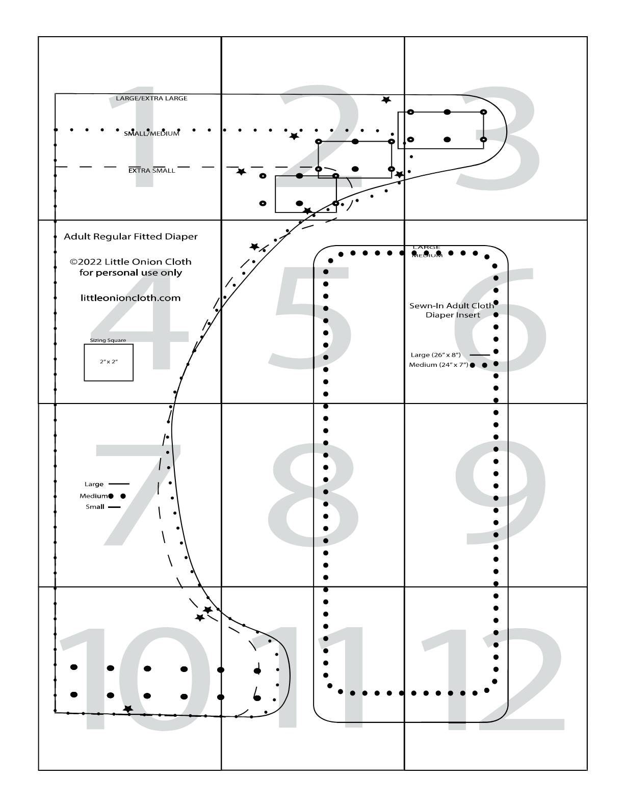 Fitted Adult Cloth Diaper Sewing Pattern - Etsy