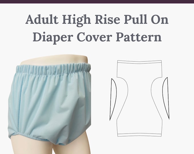 Handmade Pretty ABDL Waterproof Diaper Cover, Frilly Satin and so Cute ...