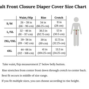 Adult Front Closure Diaper Cover Digital Sewing Pattern - Etsy