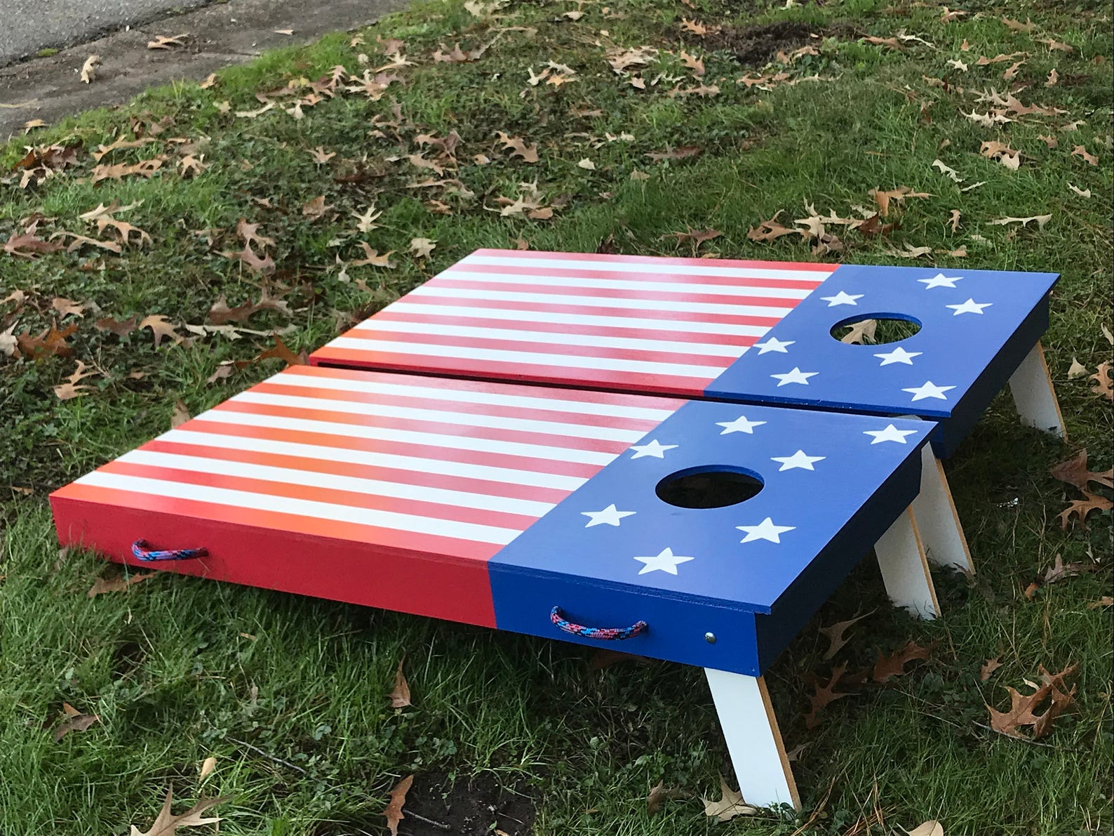 American Flag Cornhole | USA Cornhole | Flag Cornhole | Custom Cornhole ...