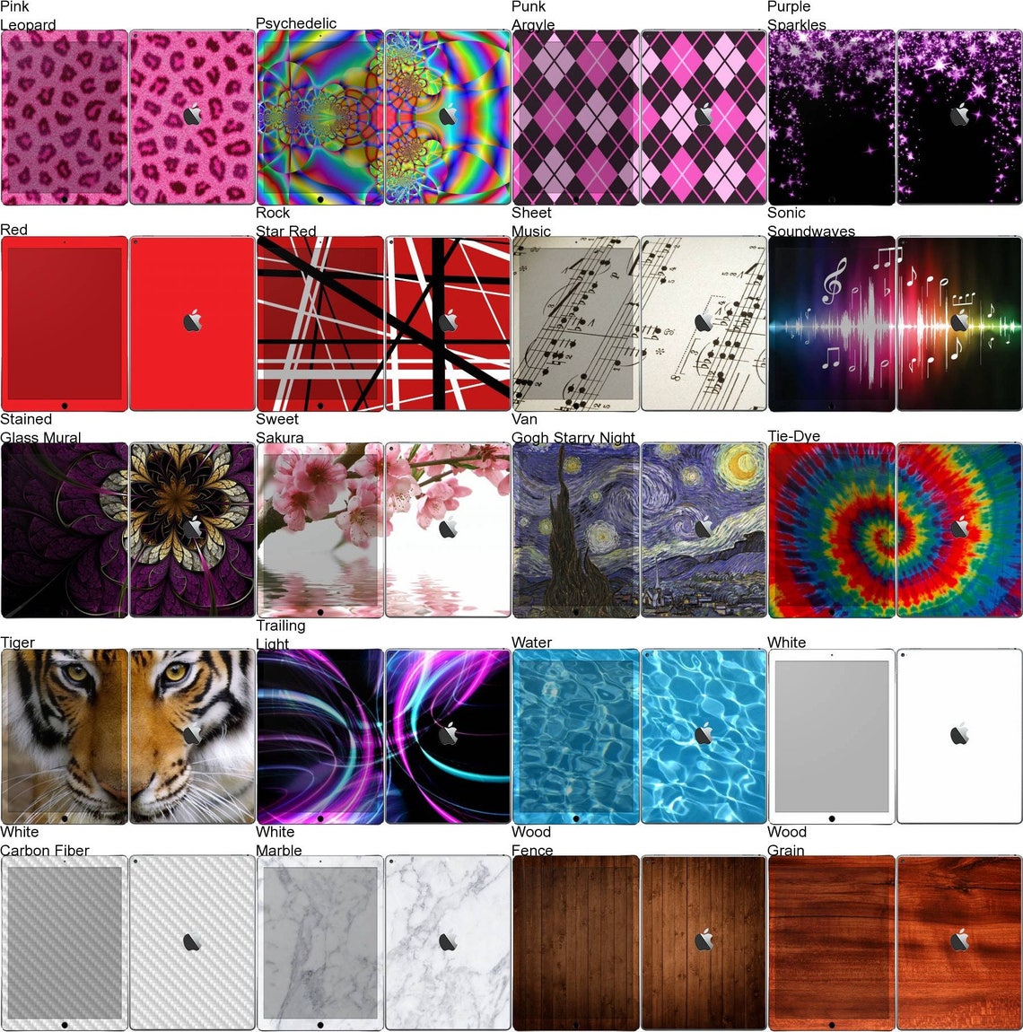 Choose Any 1 Vinyl Decal/sticker/skin Design for the Apple - Etsy