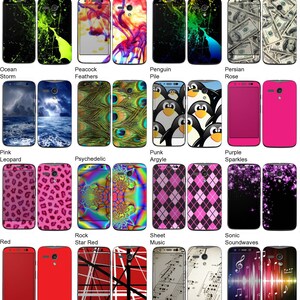 Choose Any 2 Designs - Vinyl Skins / Decals / Stickers for Motorola ...