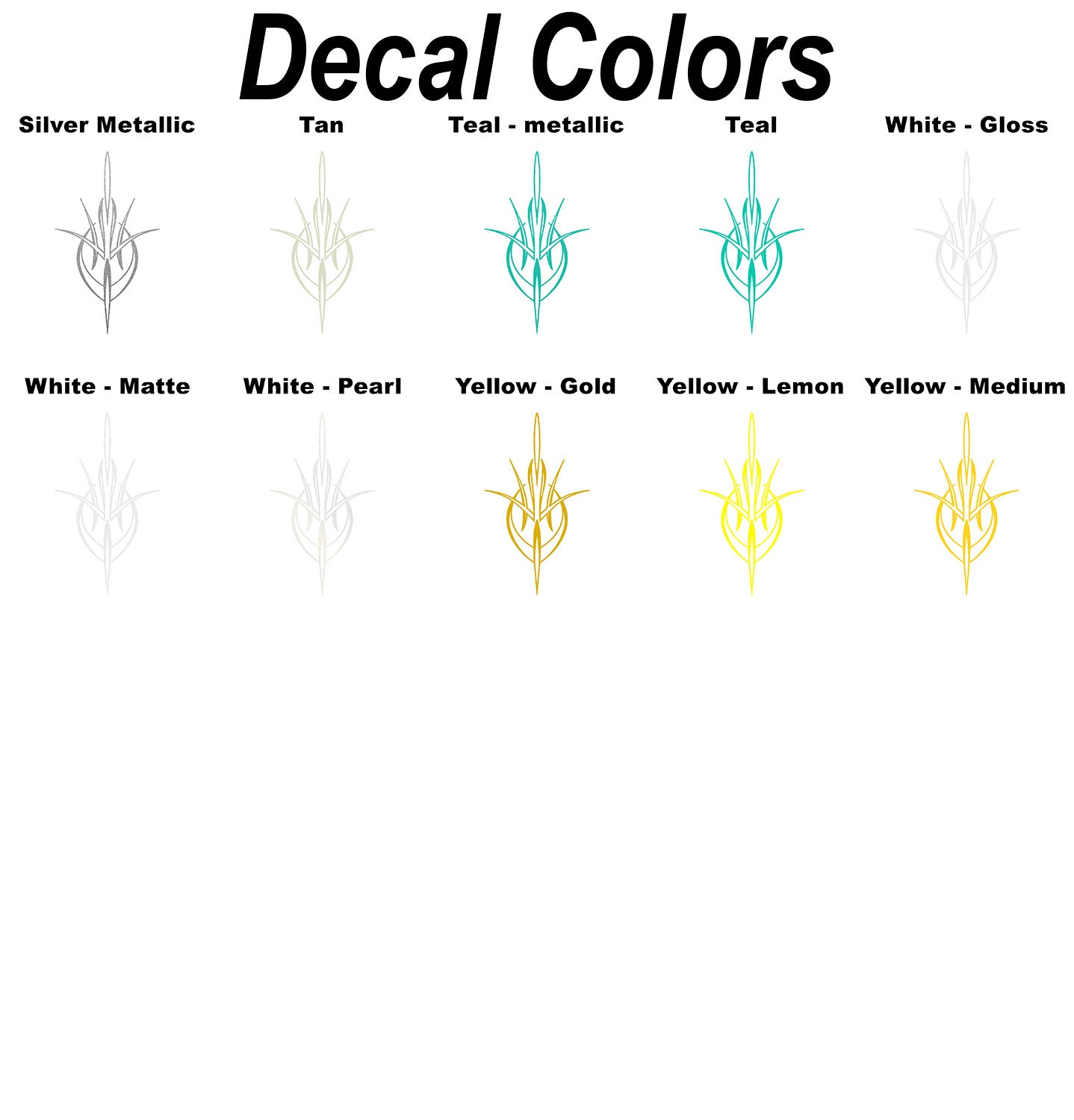 High-quality Vinyl Pinstripe / Scroll Decal many Colors & | Etsy