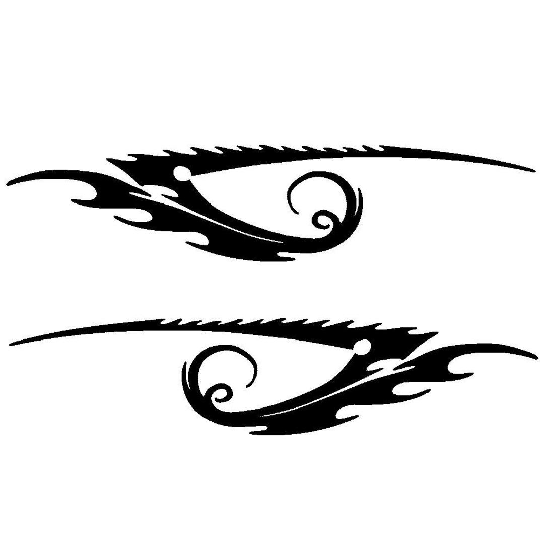 Pinstripe Decal / Scroll Pair Many Colors and Sizes to Choose From ...