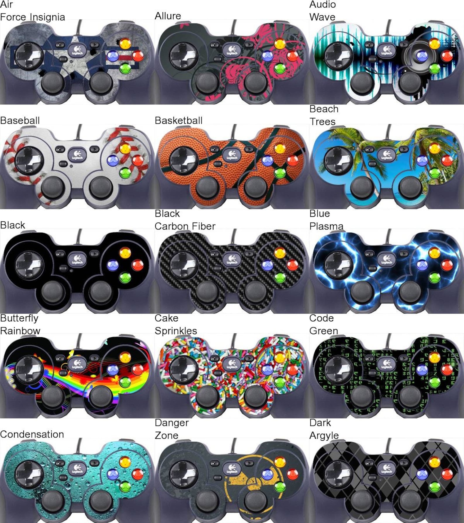 Choose Any 2 Vinyl Skin/sticker/decal Designs for the Logitech - Etsy