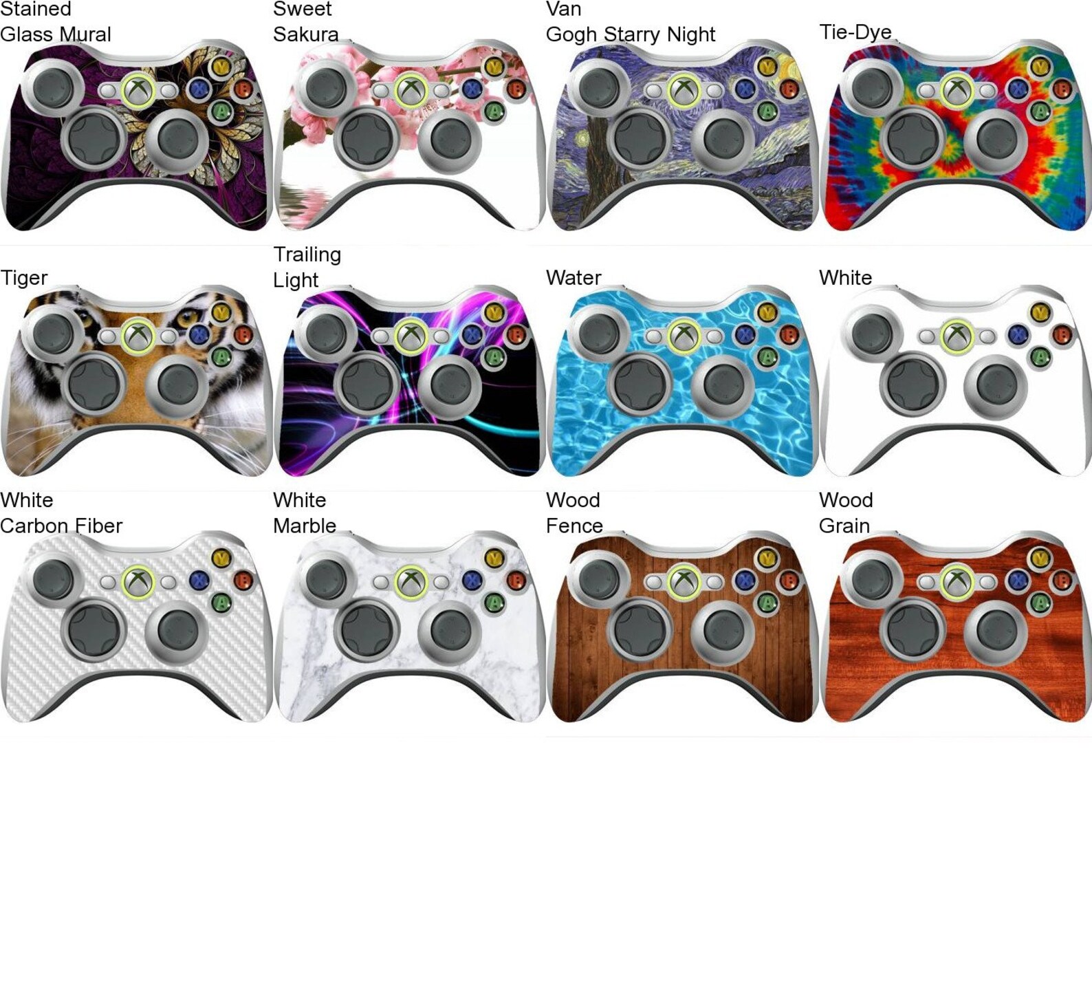 Choose Any Vinyl Skin / Decal / Sticker Design for the Xbox 360 Console ...