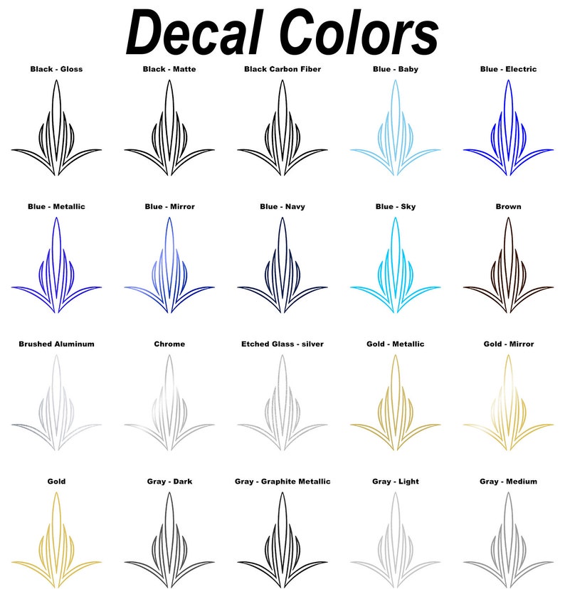 High-quality Vinyl Pinstripe Decal Design - Many Colors and Sizes ...