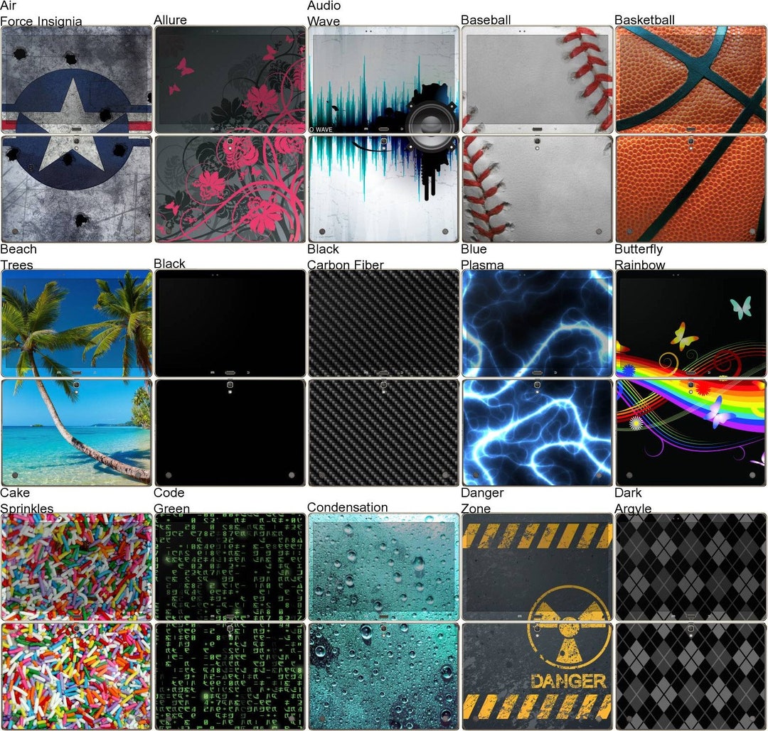 Choose Any 1 Vinyl Decal/sticker/skin Design for the Samsung Galaxy Tab ...