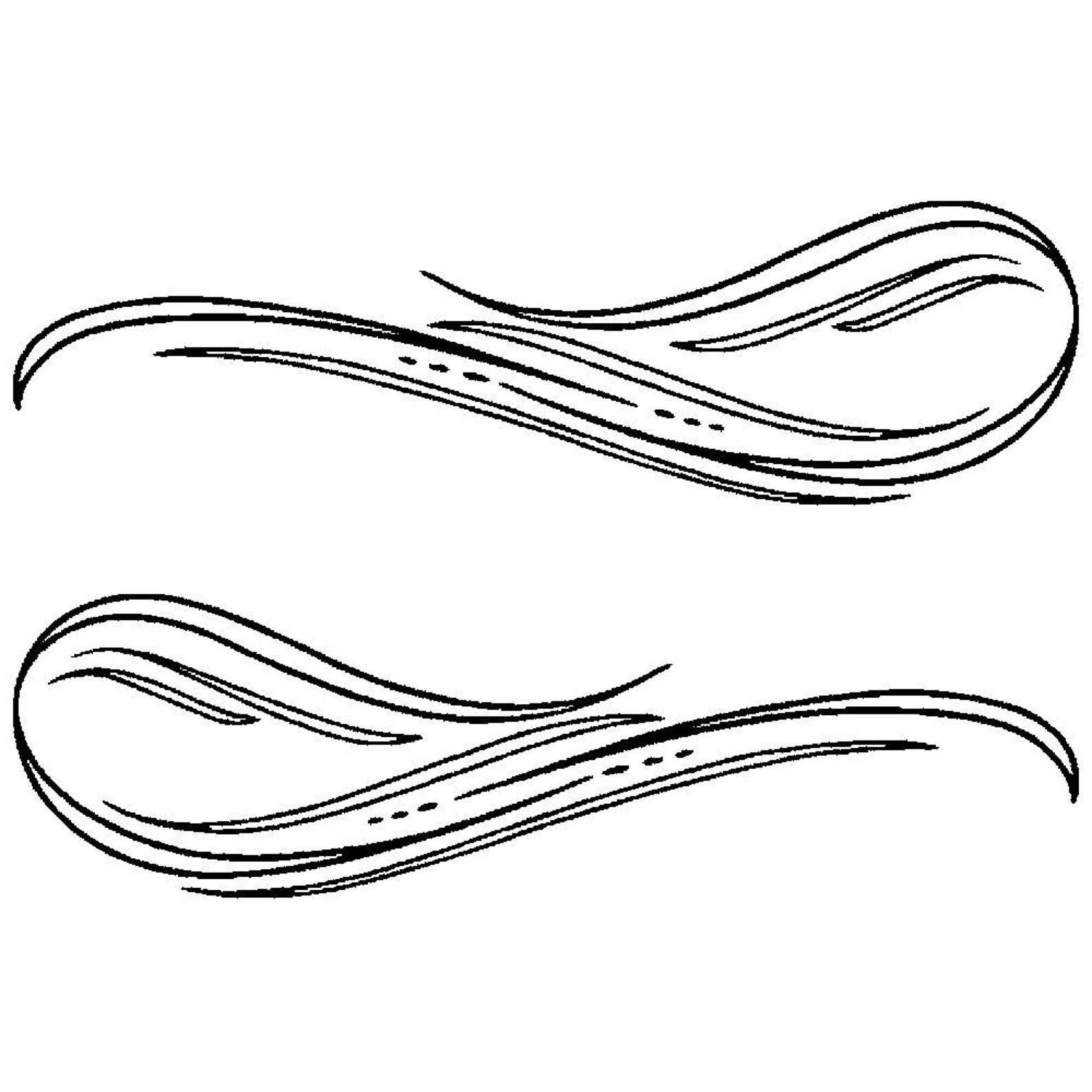Pinstripe Decal / Scroll Pair Many Colors and Sizes to Choose From ...