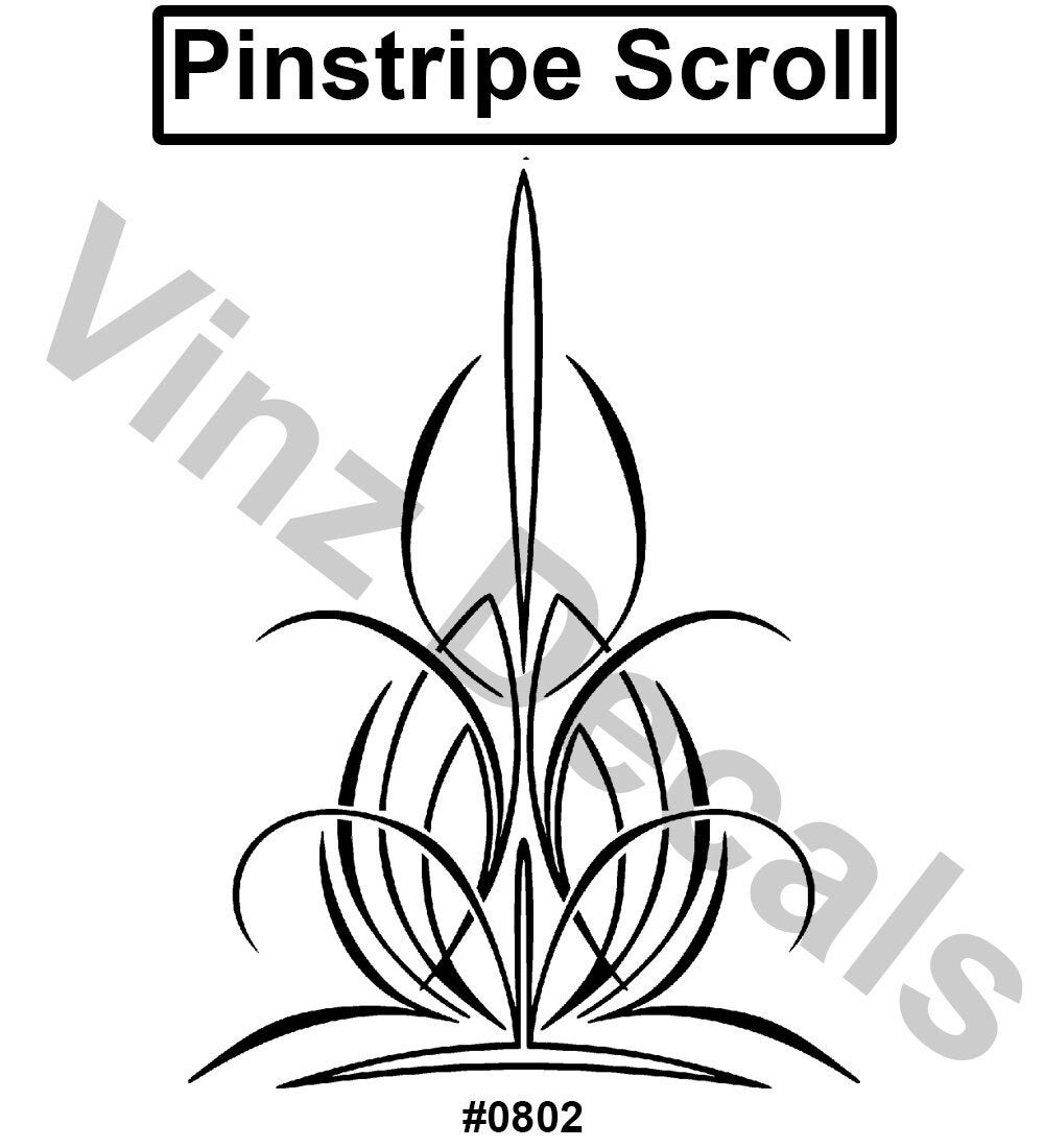 High-quality Vinyl Pinstripe Decal Design - Many Colors and Sizes ...
