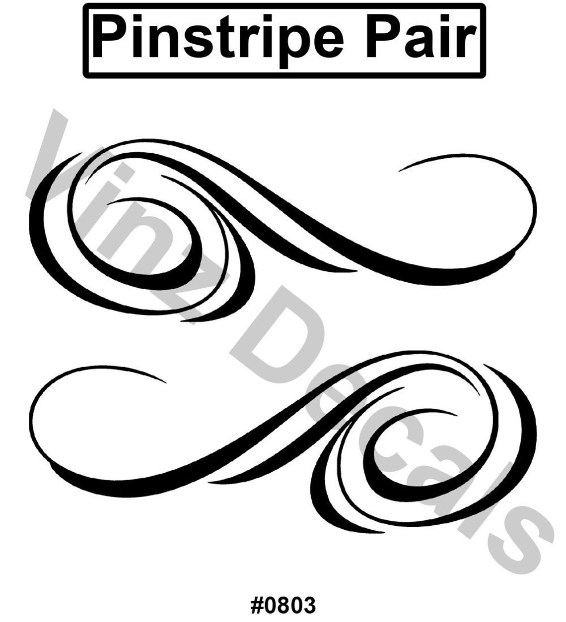 High-quality Vinyl Pinstripe Decal Pair Many Colors and | Etsy