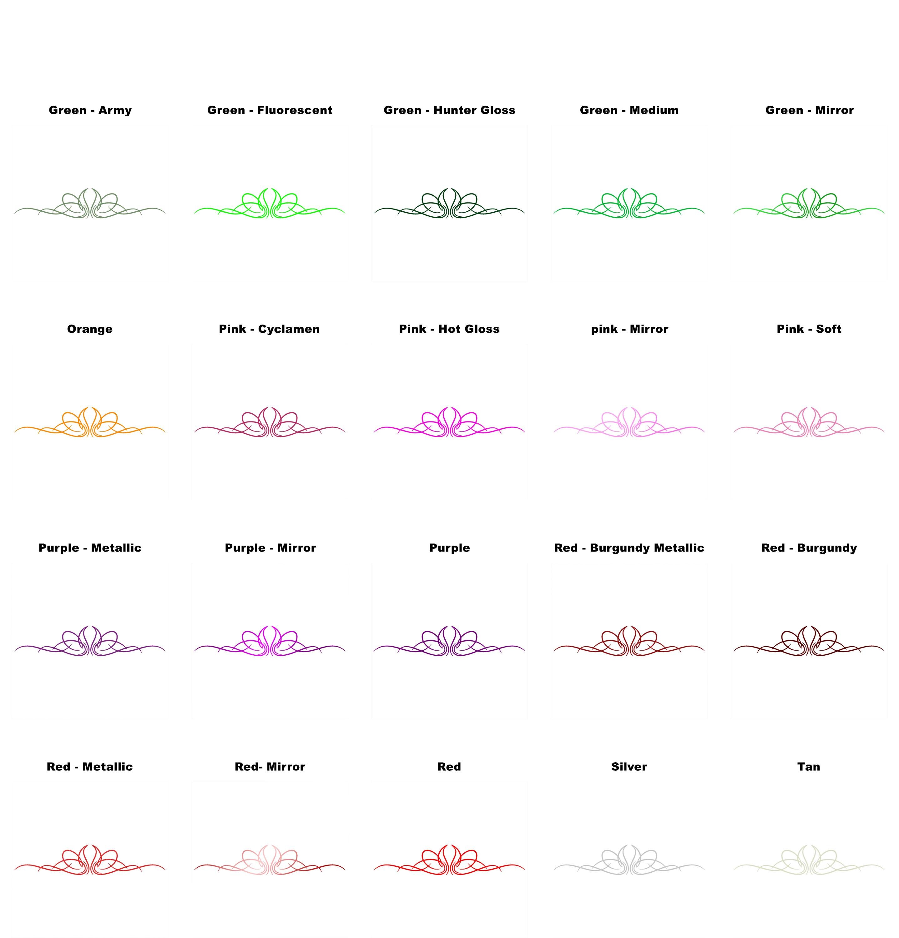Pinstripe Decal / Scroll Many Colors and Sizes to Choose From ...