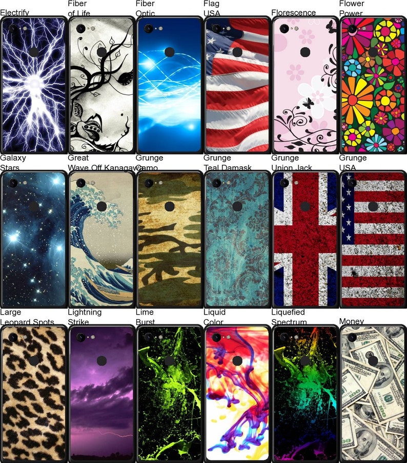 Choose Any 2 Designs - Vinyl Skins / Decals / Stickers for Google Pixel ...